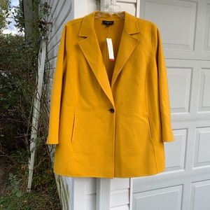 Talbots | Jackets & Coats | Nwt Talbots Yellow Wool Double Faced ...